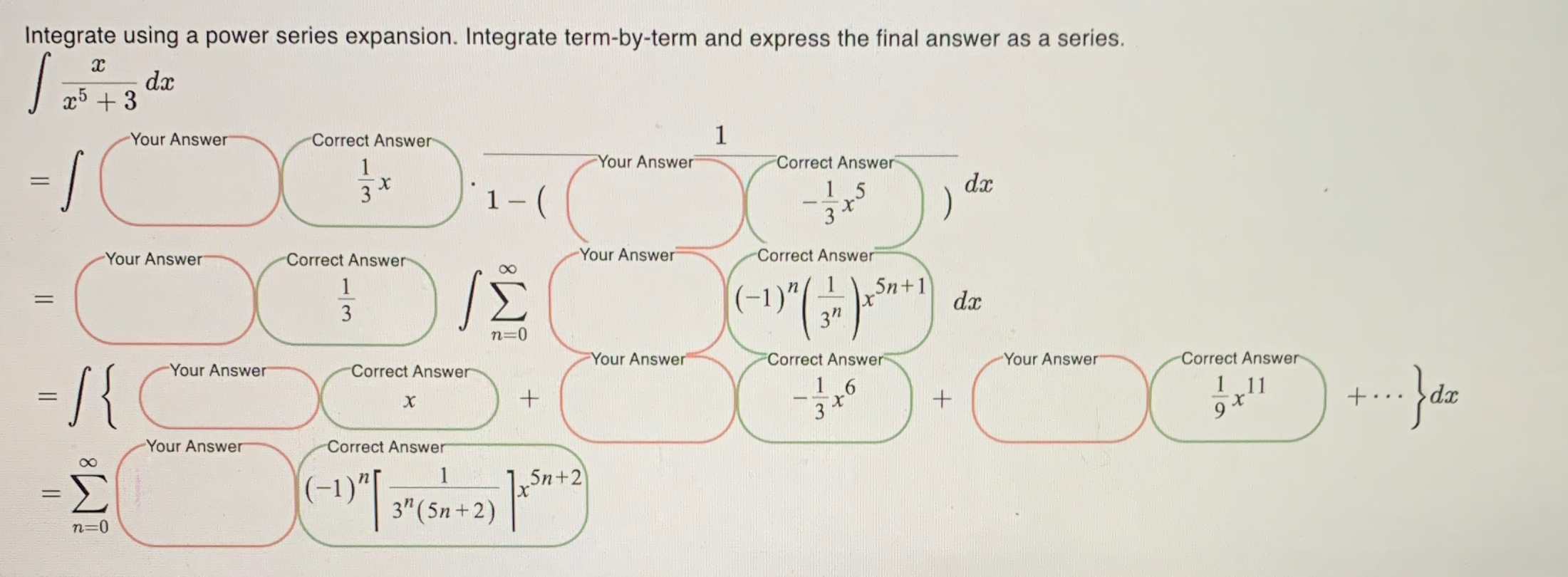 Solved Integrate using a power series expansion. Integrate | Chegg.com Solved Integrate using a power series expansion. Integrate | Chegg.com