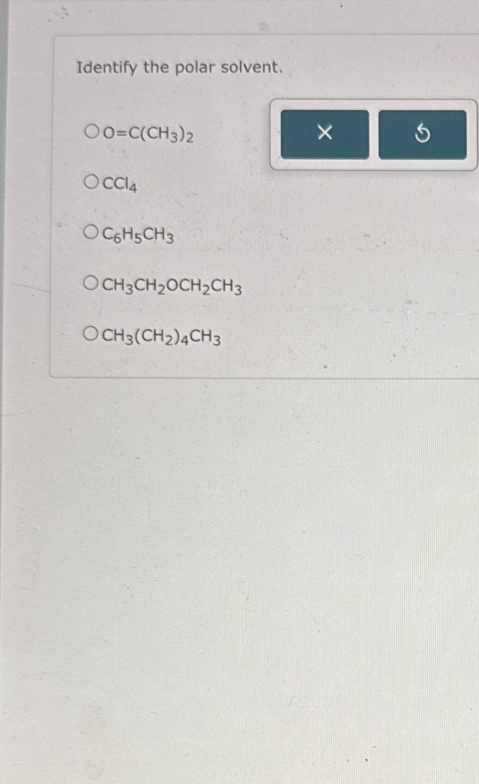 Solved Identify the polar | Chegg.com