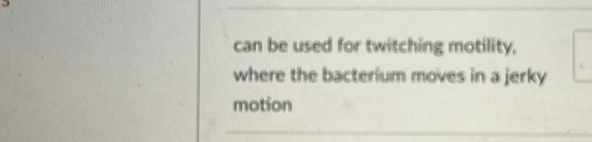 Solved can be used for twitching motility. where the | Chegg.com