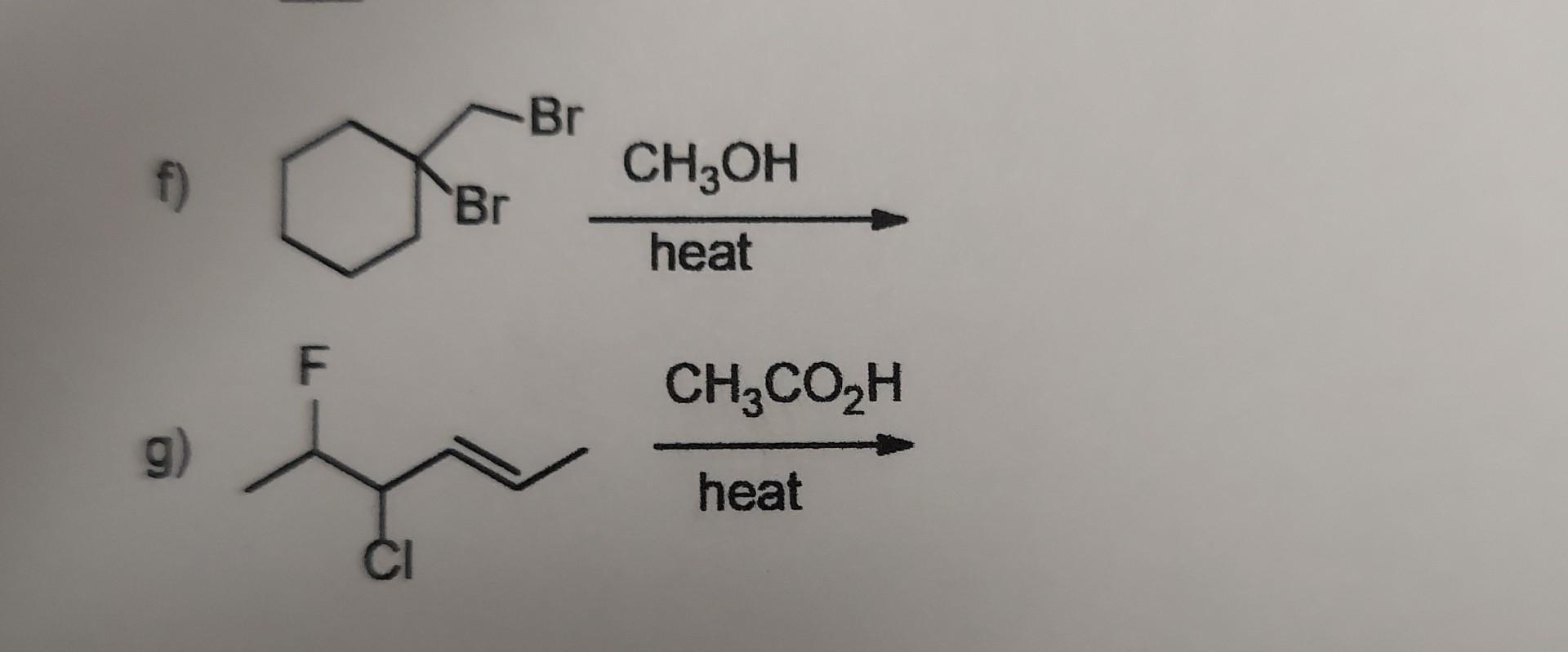 Solved heat CH3OH heat CH3CO2H | Chegg.com