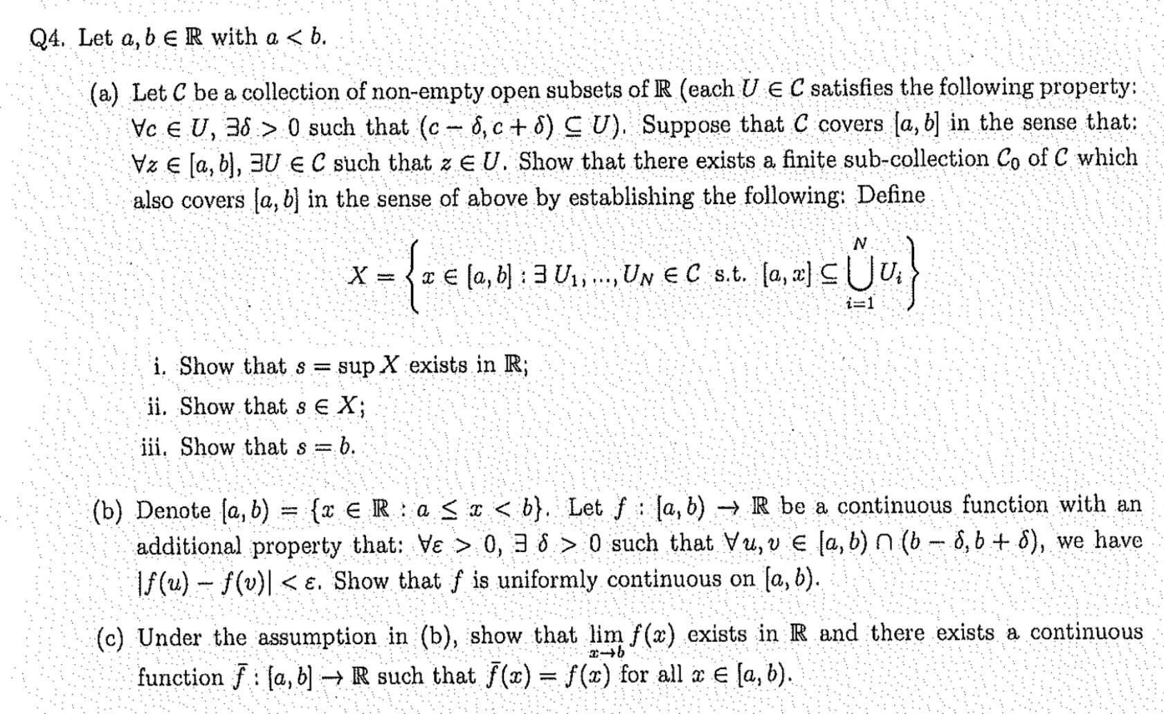 Solved Q4. ﻿Let a,binR with | Chegg.com