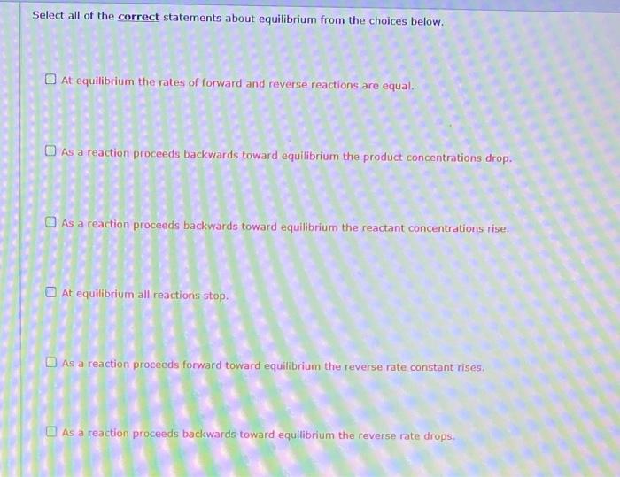 Solved Select all of the correct statements about | Chegg.com