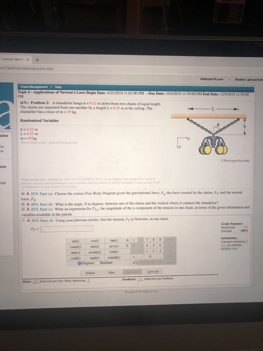 Solved 1 Human-like G X + on/TakeTutorialAssignment.aspx | Chegg.com