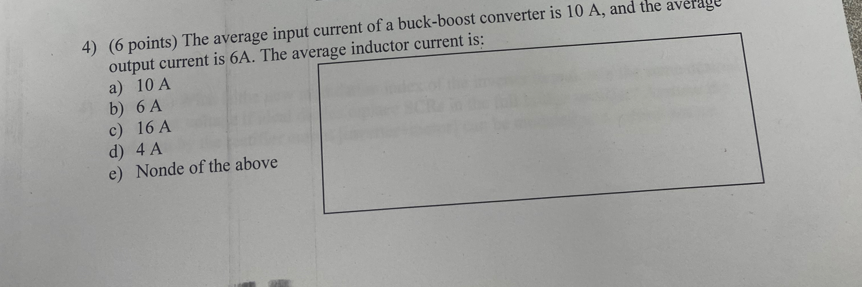 Solved (6 ﻿points) ﻿The average input current of a | Chegg.com