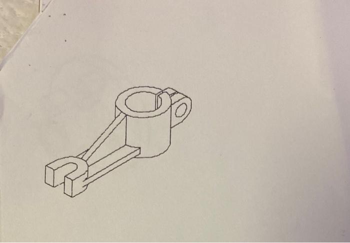 Solved Draw the orthographic 2D Front,Top, and Right view of | Chegg.com