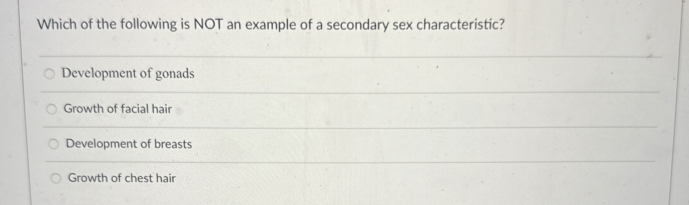 Solved Which of the following is NOT an example of a | Chegg.com