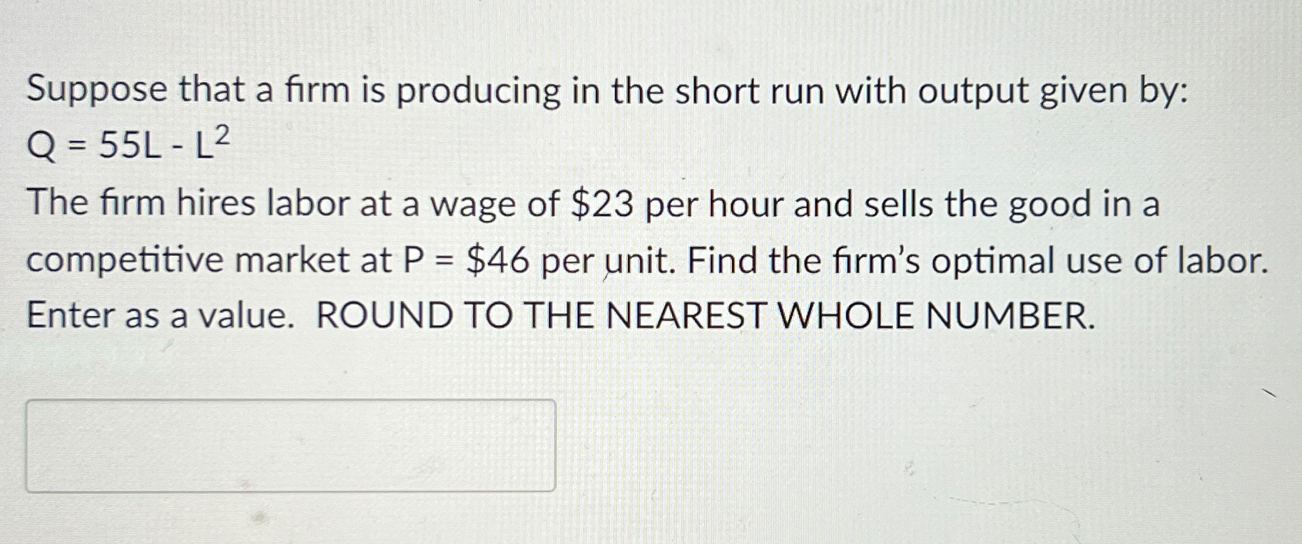 Solved Suppose that a firm is producing in the short run | Chegg.com
