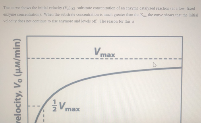 Solved The curve shows the initial velocity (V.) vs. | Chegg.com