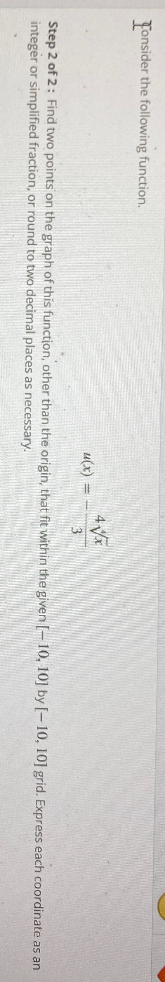 Solved Yonsider the following | Chegg.com