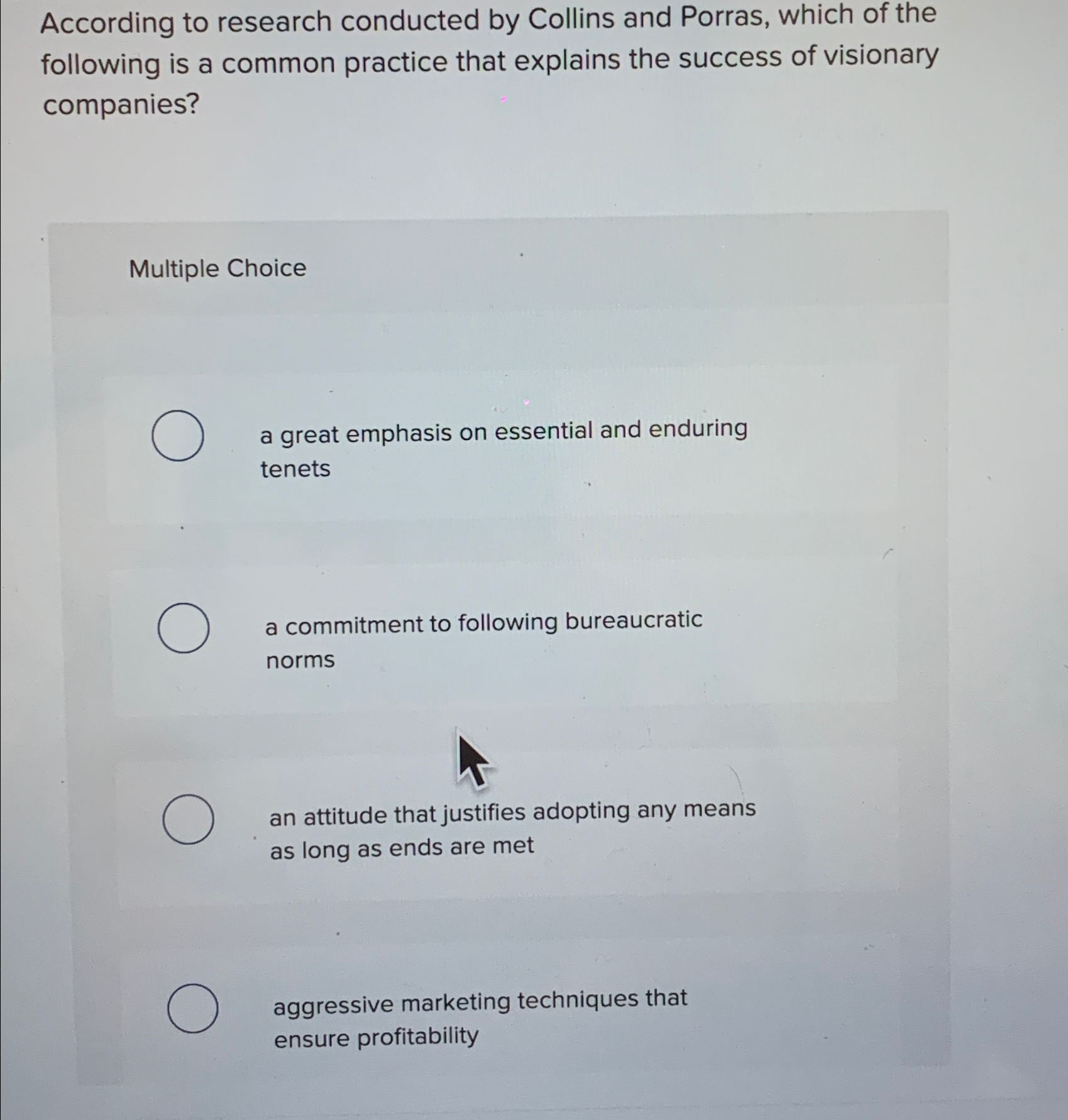 Solved According to research conducted by Collins and | Chegg.com