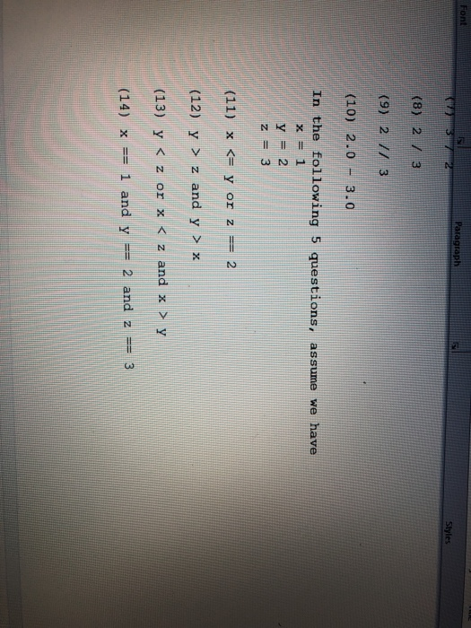 Solved Part I: Evaluating logical expressions Predict | Chegg.com