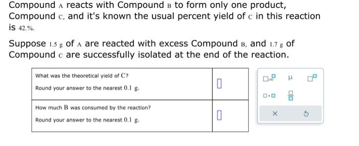 Solved Compound A reacts with Compound в to form only one | Chegg.com