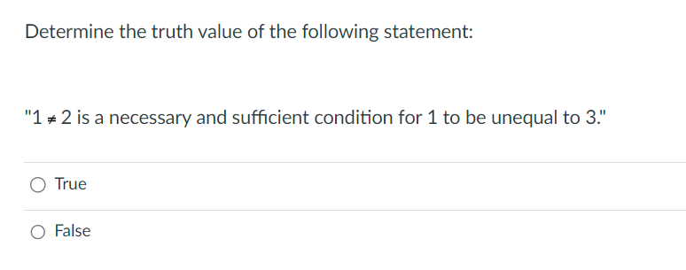 Solved Determine the truth value of the following | Chegg.com