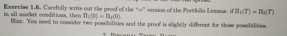 Solved Exercise 1.6. Carefully write out the proof of the | Chegg.com