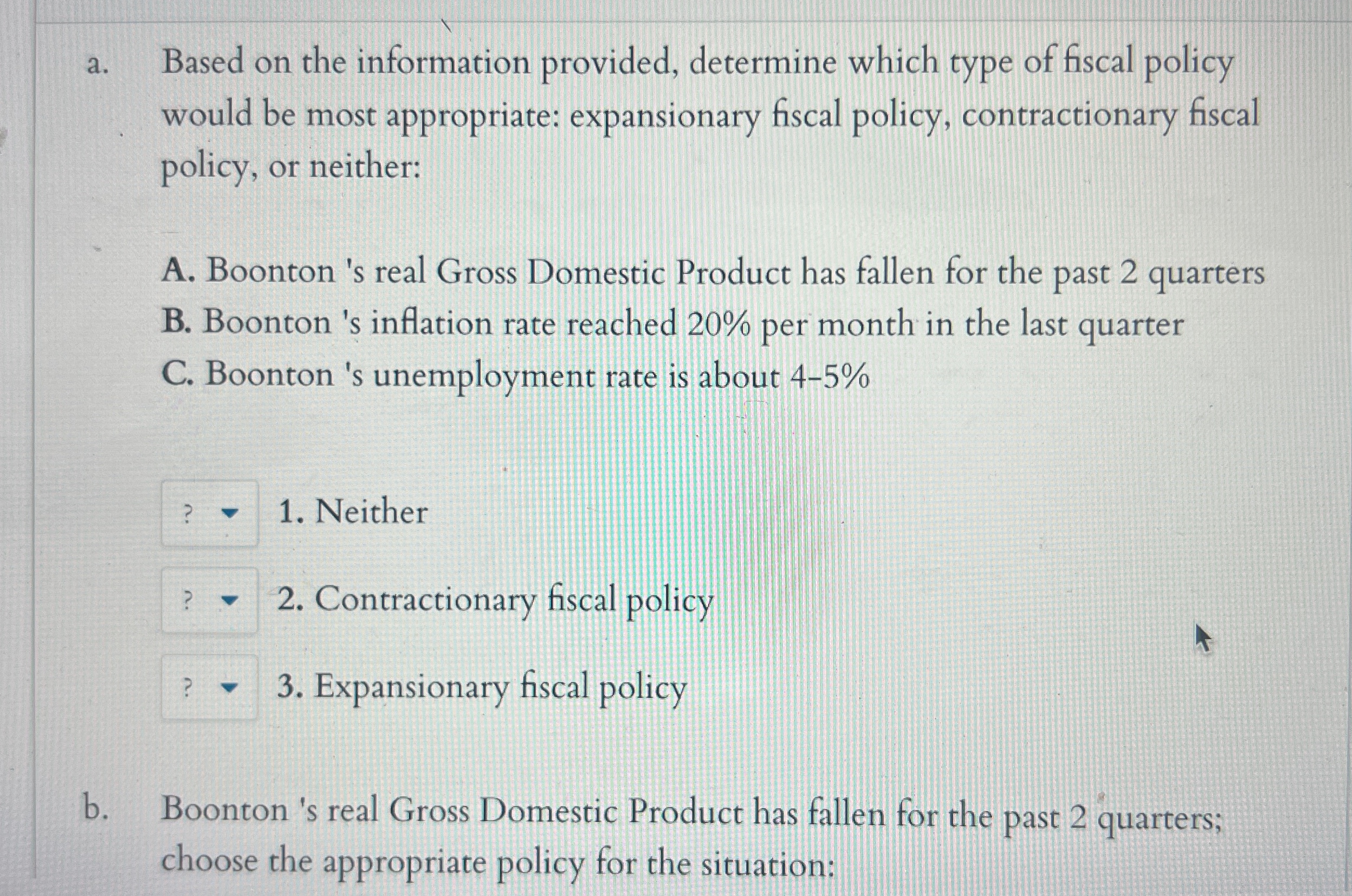 Solved a. ﻿Based on the information provided, determine | Chegg.com