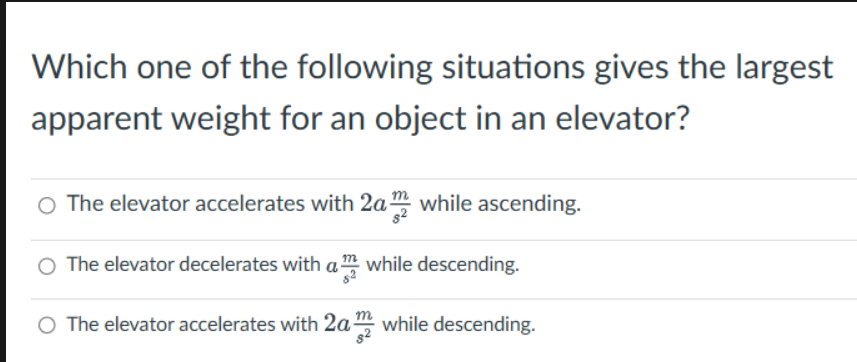 Solved Which one of the following situations gives the | Chegg.com