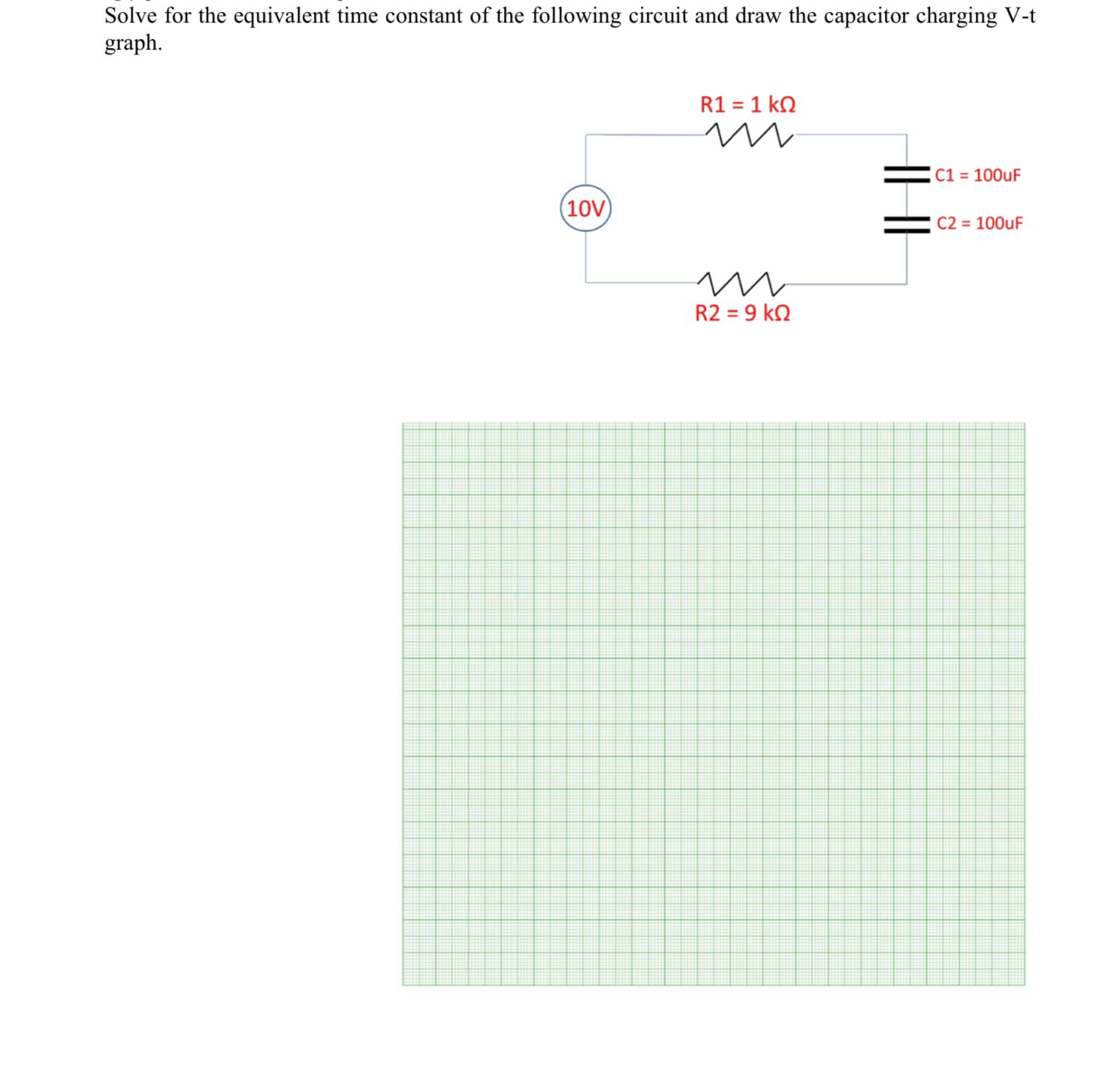 Solved Solve for the equivalent time constant of the | Chegg.com