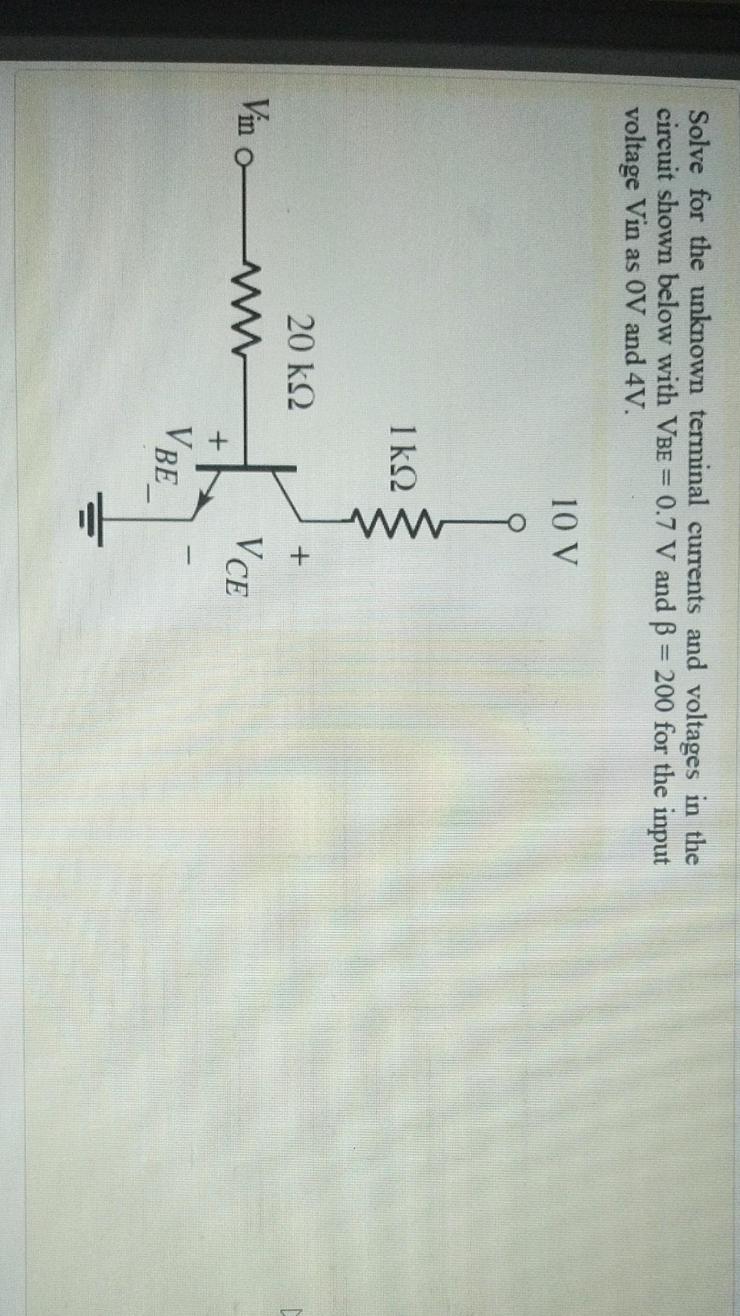 Solved Solve for the unknown terminal currents and voltages | Chegg.com