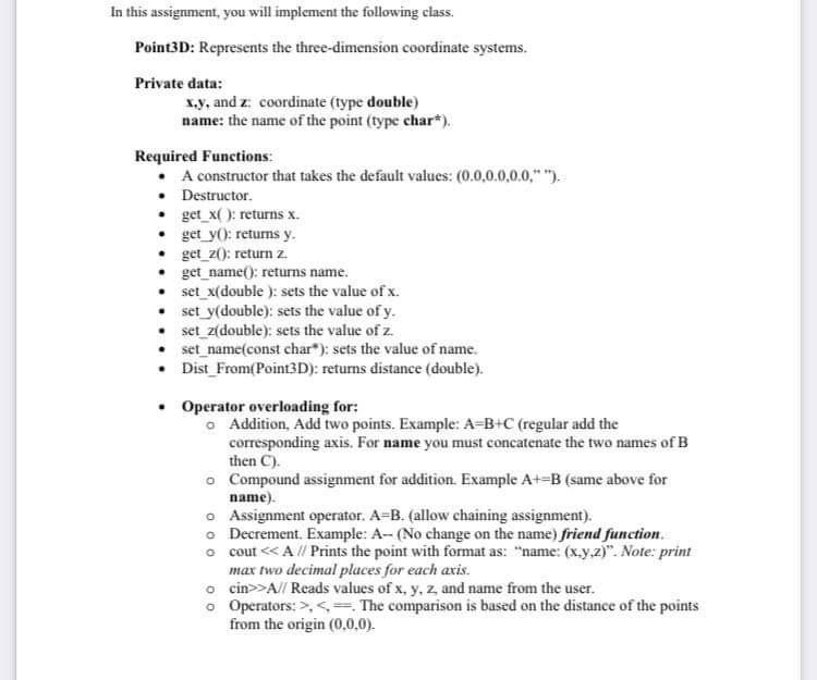 Solved Points In Main File For Testing Your Code Dont