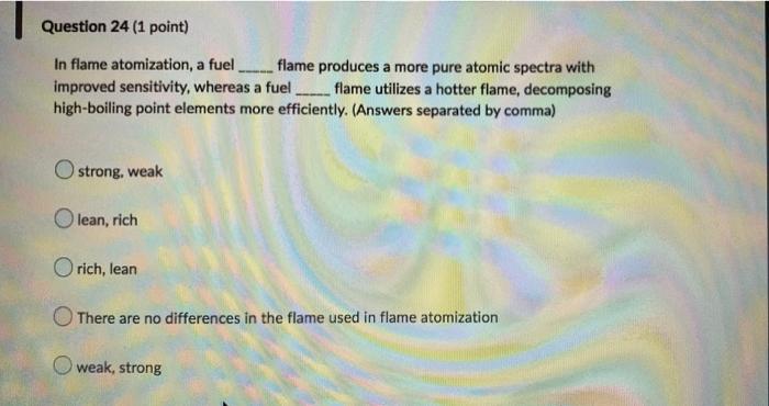 Solved Question 23 (1 point) resolving power would struggle | Chegg.com