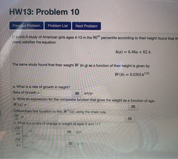 Solved HW13: Problem 10 Previous Problem Problem List Next | Chegg.com Solved HW13: Problem 10 Previous Problem Problem List Next | Chegg.com