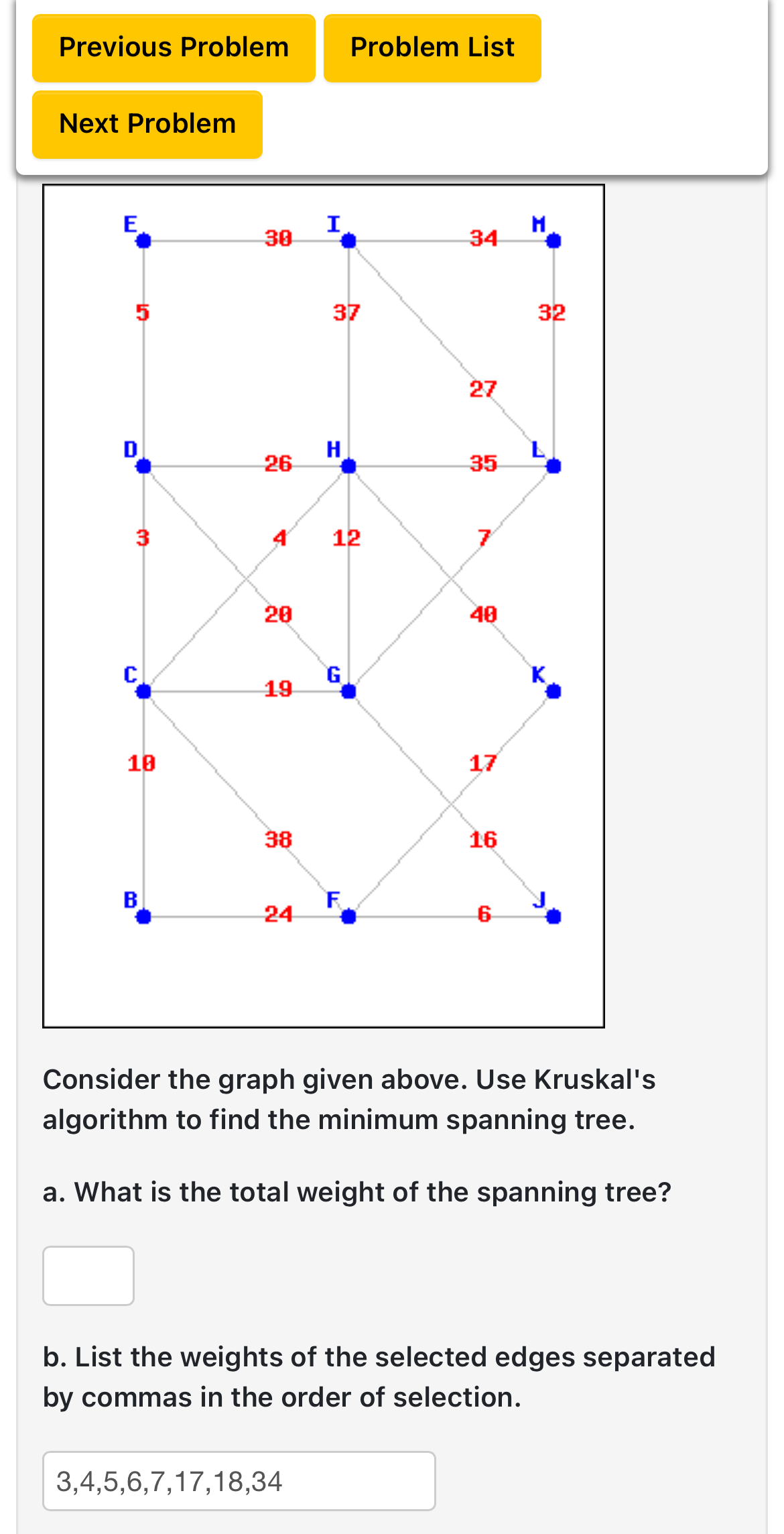 Solved Consider the graph given above. Use | Chegg.com