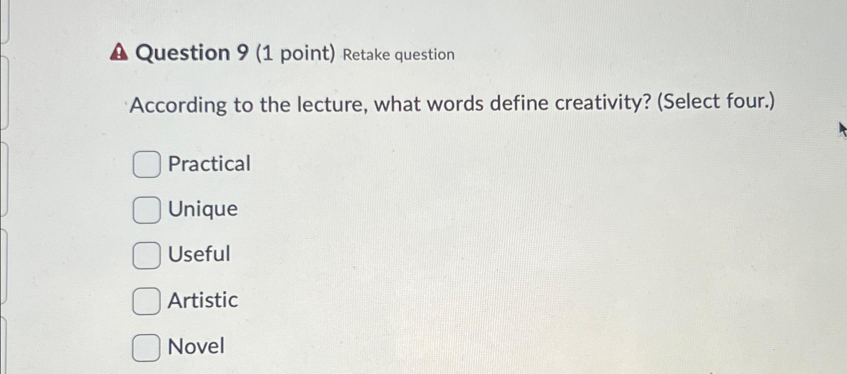 Solved A Question 9 (1 ﻿point) ﻿Retake questionAccording to | Chegg.com