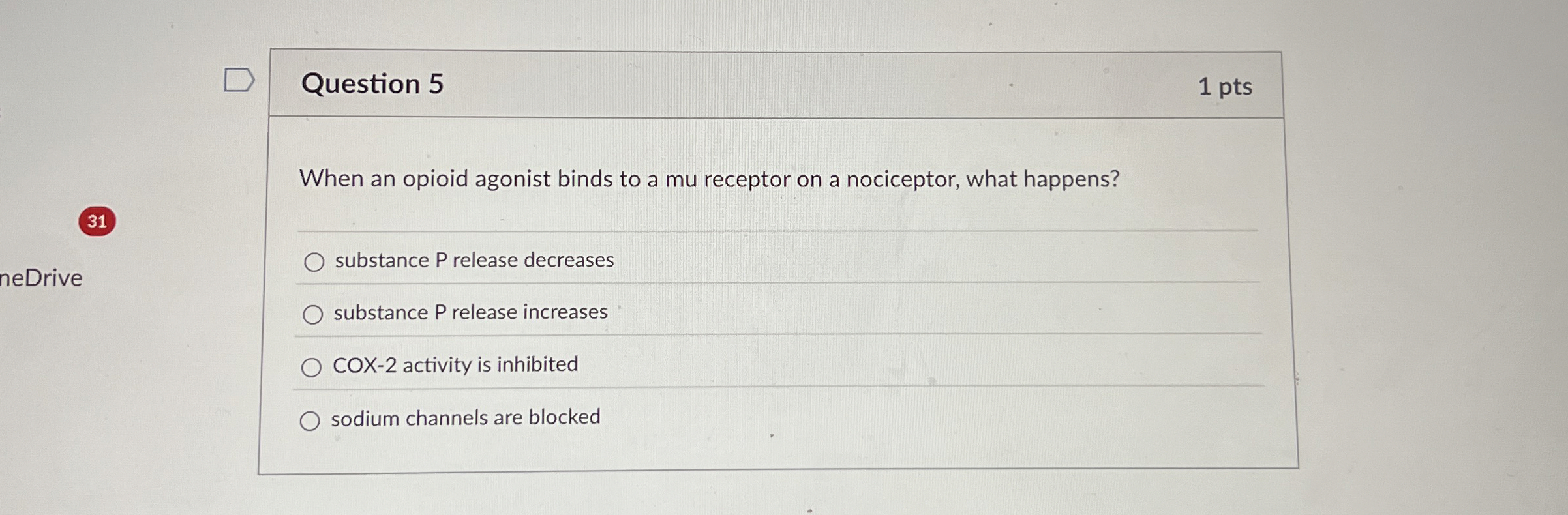 Solved Question 51 ﻿ptsWhen an opioid agonist binds to a mu | Chegg.com