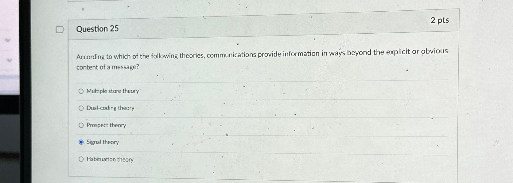 Solved Question 252 ﻿ptsAccording to which of the following | Chegg.com