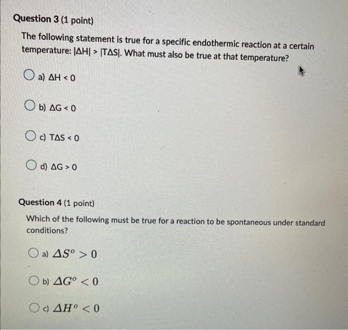 Solved The following statement is true for a specific | Chegg.com