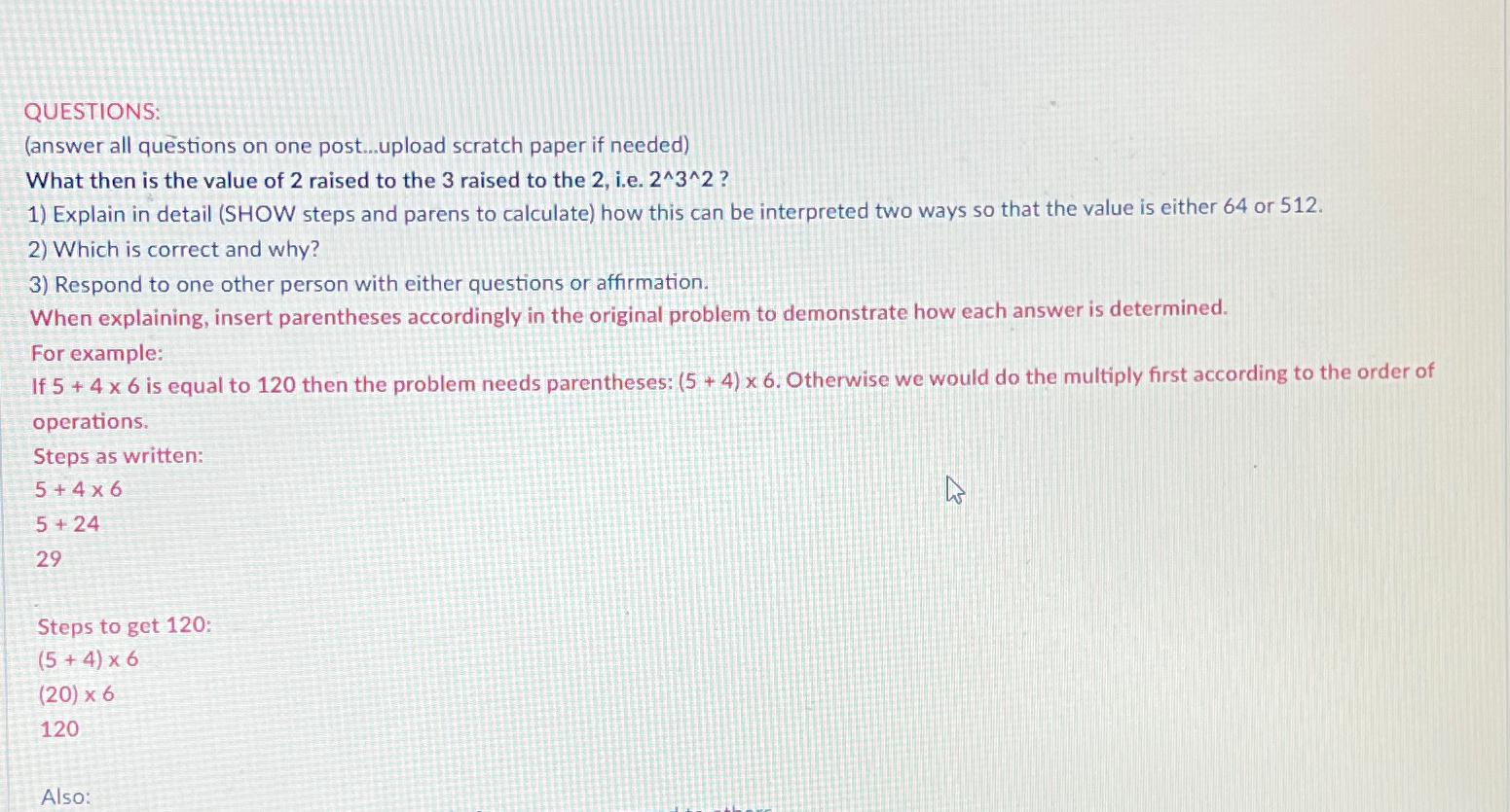 Solved QUESTIONS:(answer all questions on one post....upload | Chegg.com
