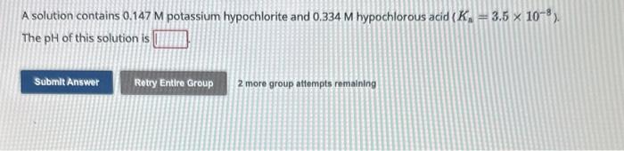 Solved A solution contains 0.213M potassium fluoride and | Chegg.com