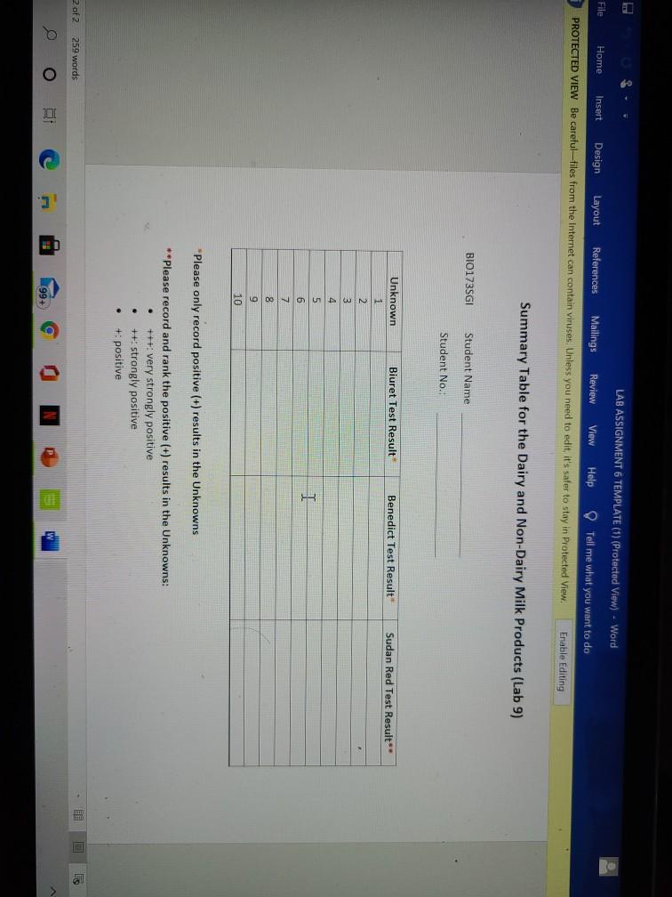 Solved LAB ASSIGNMENT 6 TEMPLATE (1) (Protected View) - Word | Chegg.com