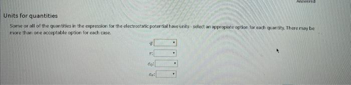 Solved Answered Units for quantities Some or all of the | Chegg.com