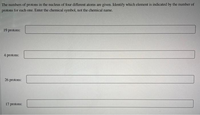 Solved Using the periodic table, identify the name and | Chegg.com
