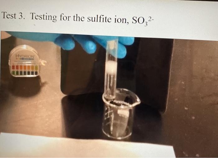 Solved Experiment 9: Qualitative Analysis of Common Anions | Chegg.com
