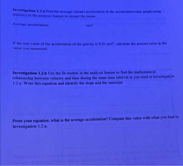 Investigation 1.2.a Find the average (mean) | Chegg.com