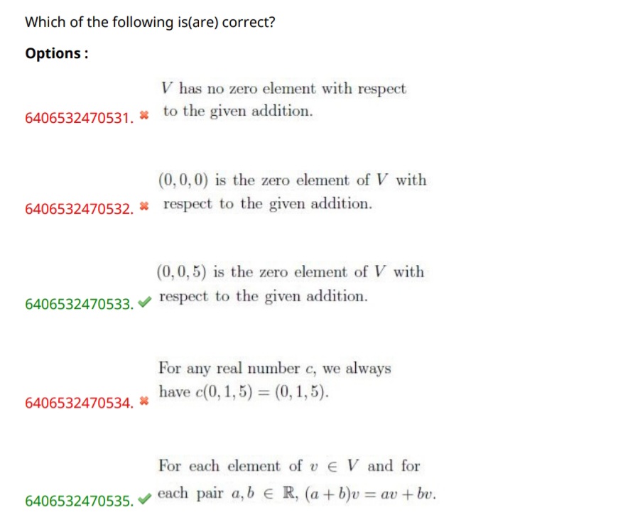 Solved Which of ﻿the following is(are) ﻿correct?Options :V | Chegg.com