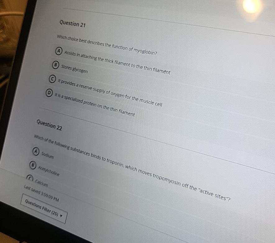 Solved Question 21Which choice best describes the function | Chegg.com