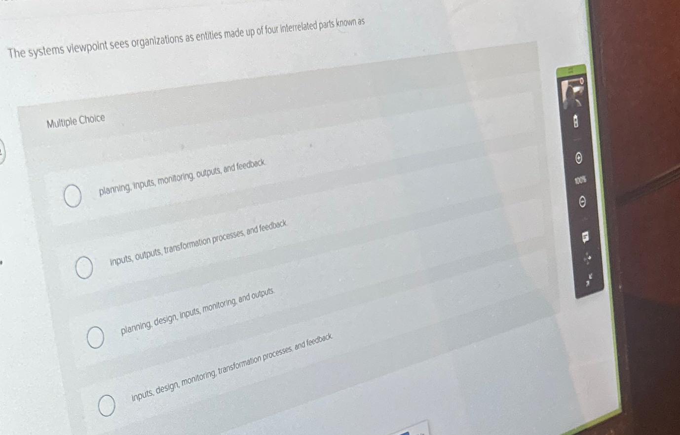 Solved The systems viewpoint sees organizations as entities | Chegg.com