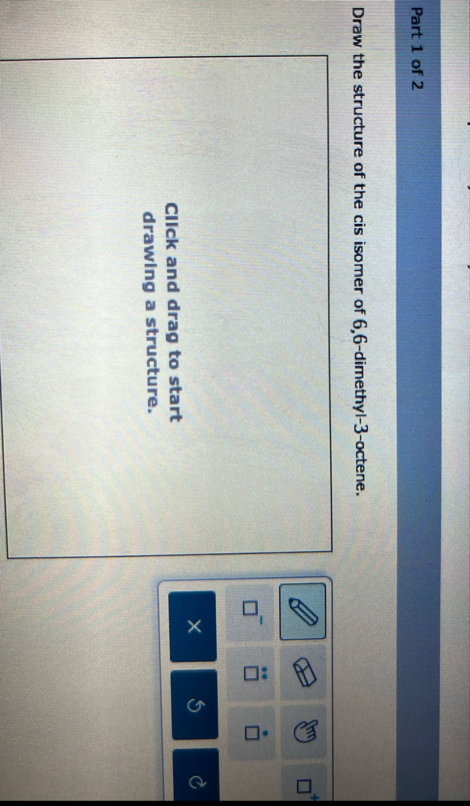 Solved Part 1 ﻿of 2Draw the structure of the cis isomer of | Chegg.com
