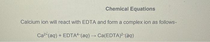 Solved 6. For each trial calculate the concentration of EDTA | Chegg.com
