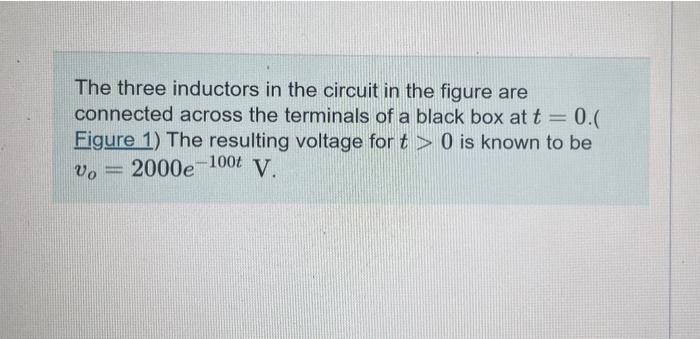 Solved The three inductors in the circuit in the figure are | Chegg.com