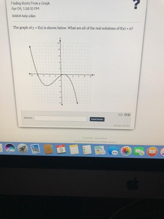Solved Finding Roots From a Graph Apr 04, 7:28:10 PM Watch | Chegg.com