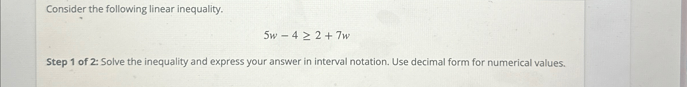 Solved Consider the following linear | Chegg.com