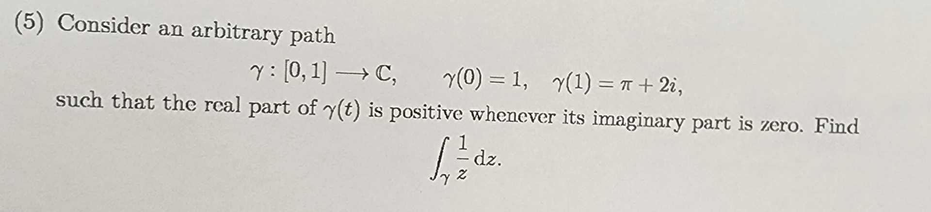Solved (5) ﻿Consider an arbitrary | Chegg.com