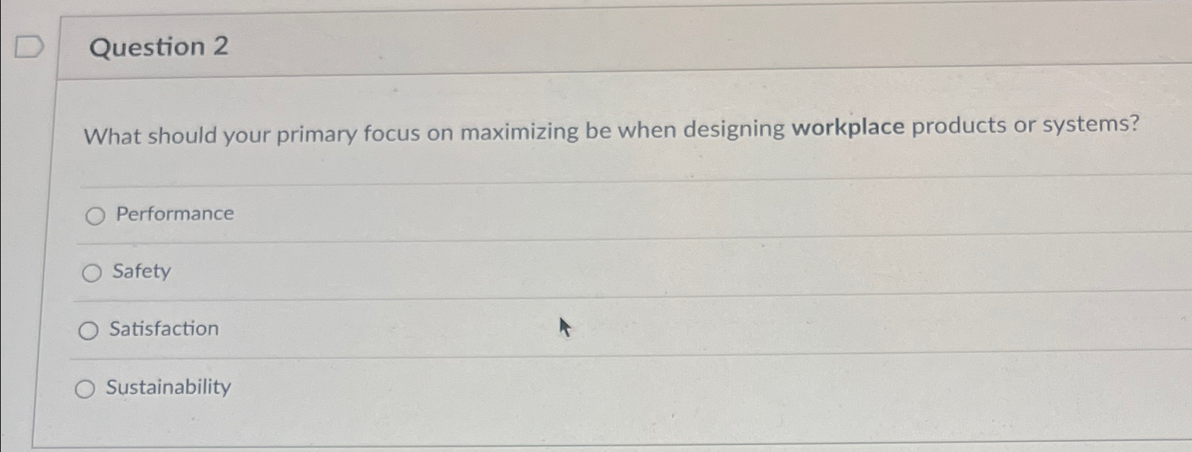 Solved Question 2What should your primary focus on | Chegg.com