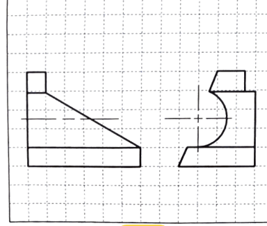 Solved draw an auxiliary view of the inclined surface from | Chegg.com