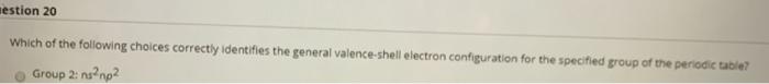 Solved testion 20 Which of the following choices correctly | Chegg.com