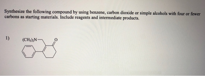 Solved Synthesize the following compound by using benzene, | Chegg.com
